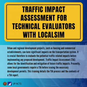 Training Programs – National Center for Transportation Studies