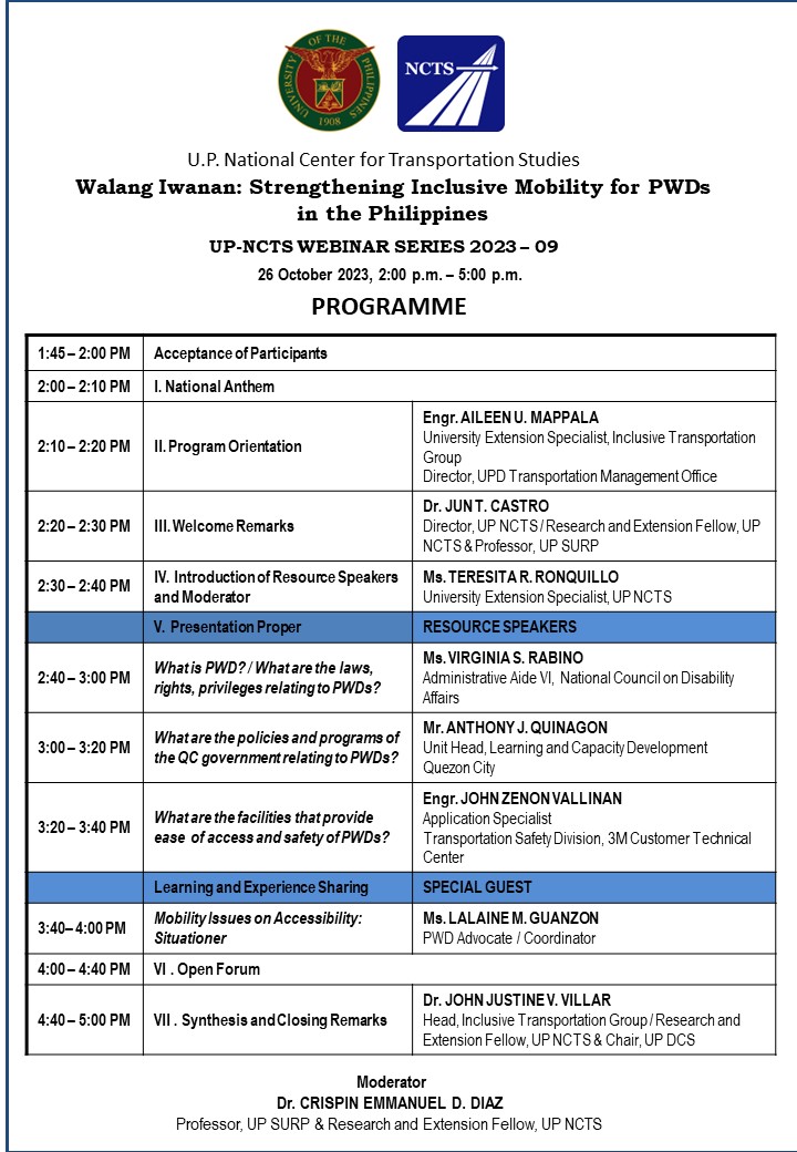 Walang Iwanan: Strengthening Inclusive Mobility for PWDs in the ...